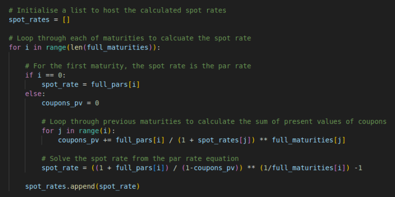 Coding towards CFA (18) – Bootstrapping Spot Rate Curves – Data Ninjago ...