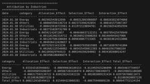 Coding towards CFA (36) – Performance Attribution with Brinson Model in ...